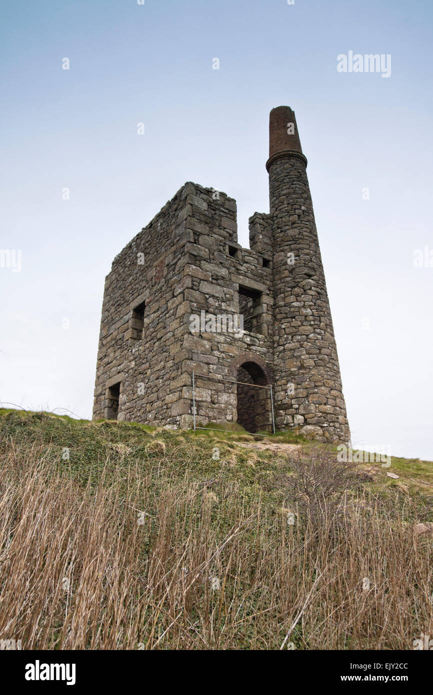The Ding Dong Tin Mine Madron Cornwall England UK Stock Photo - Alamy
