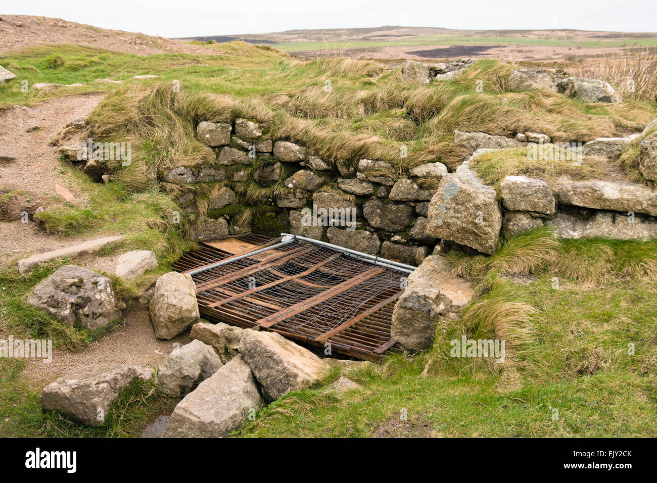 The Ding Dong Tin Mine Madron Cornwall England UK Mine shaft Stock ...