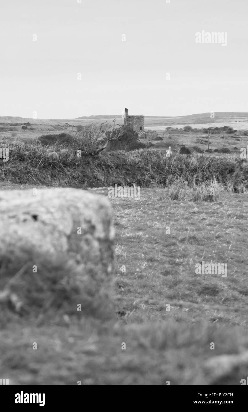 The Ding Dong Tin Mine Madron Cornwall England UK Stock Photo - Alamy