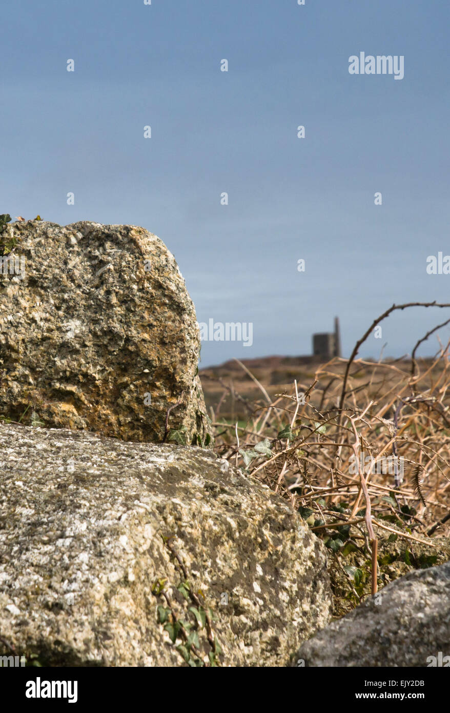 The Ding Dong Tin Mine Madron Cornwall England UK Stock Photo - Alamy