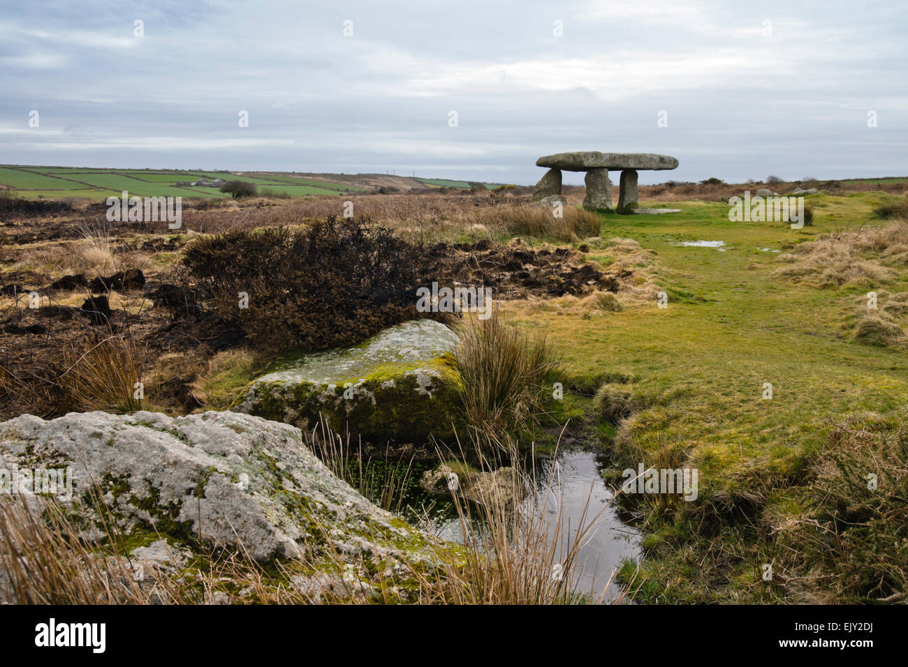 Lanyon Quoit Neolithic Dolmen Near High Resolution Stock Photography ...