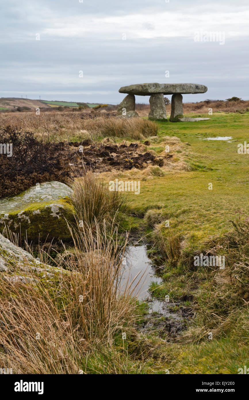 Lanyon Quoit, a Neolithic Dolmen near Morvah Penzance Cornwall Stock ...