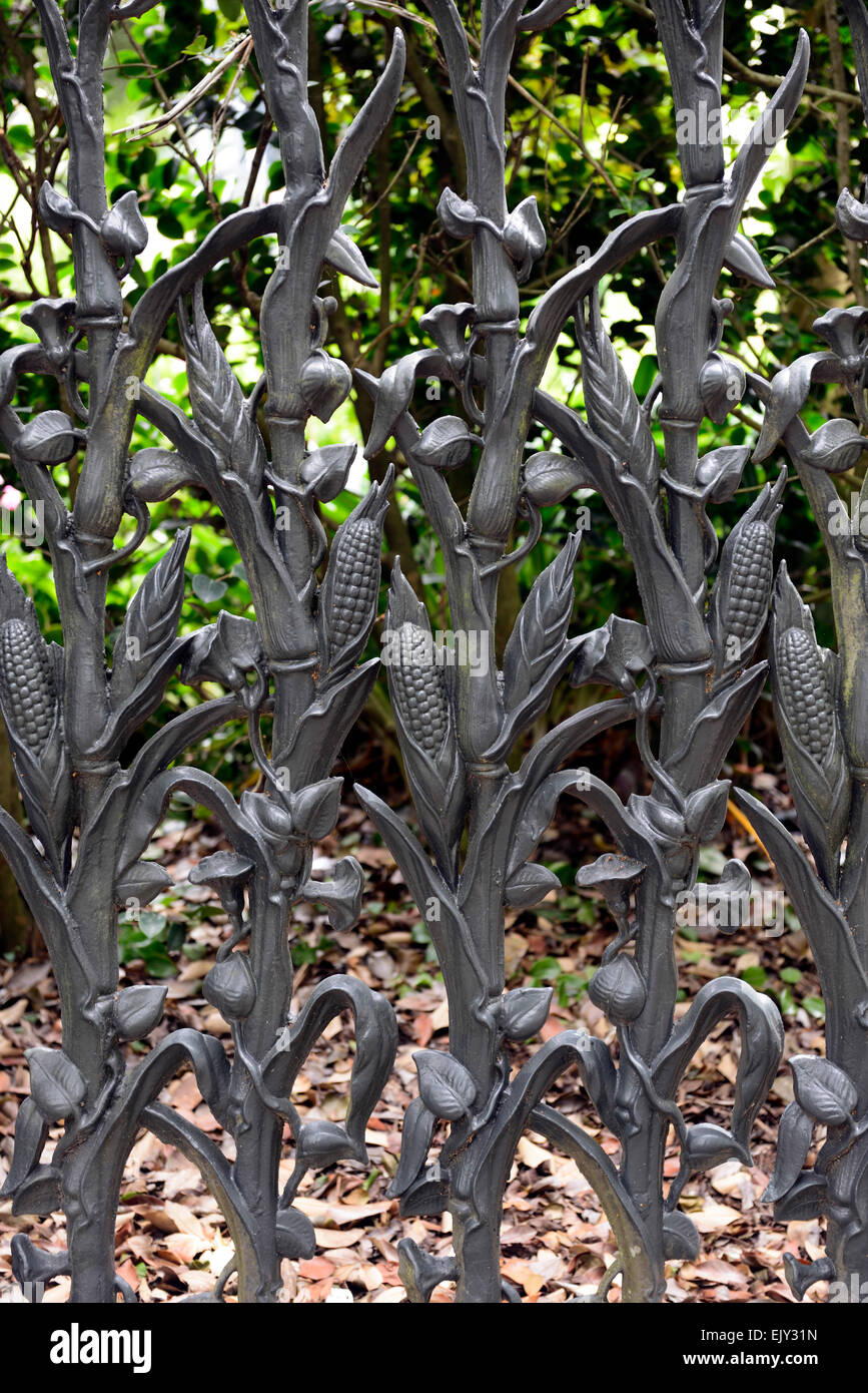 colonel shorts villa cornstalk fence wrought iron metal historical ...