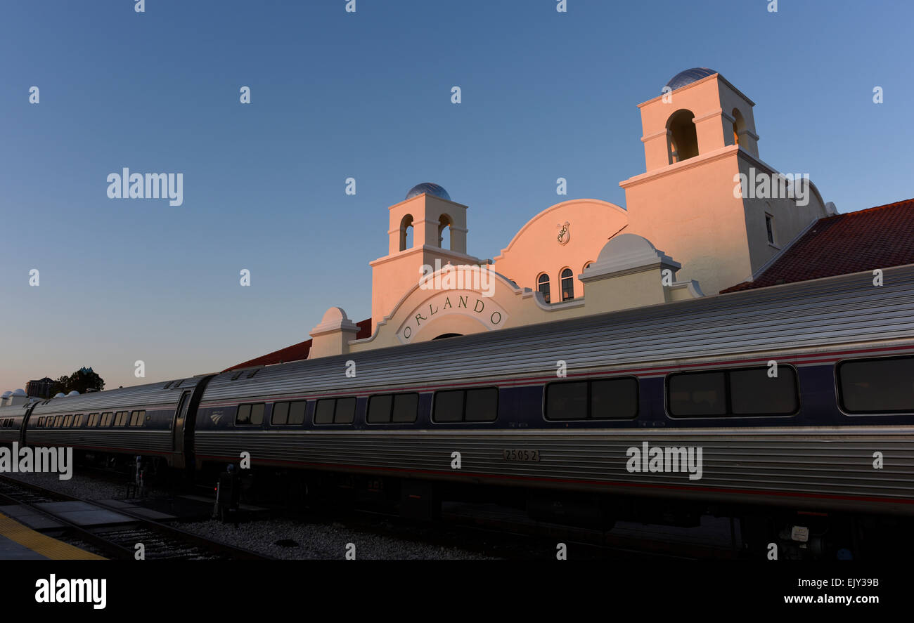 The Orlando train station used by Amtrak and SunRail near downtown ...