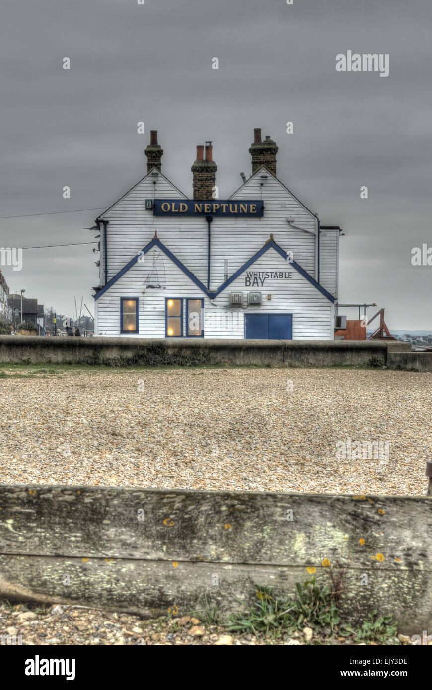 Sea side pub. Pub near beach. Neptune Pub Whitstable. English Pub Stock ...