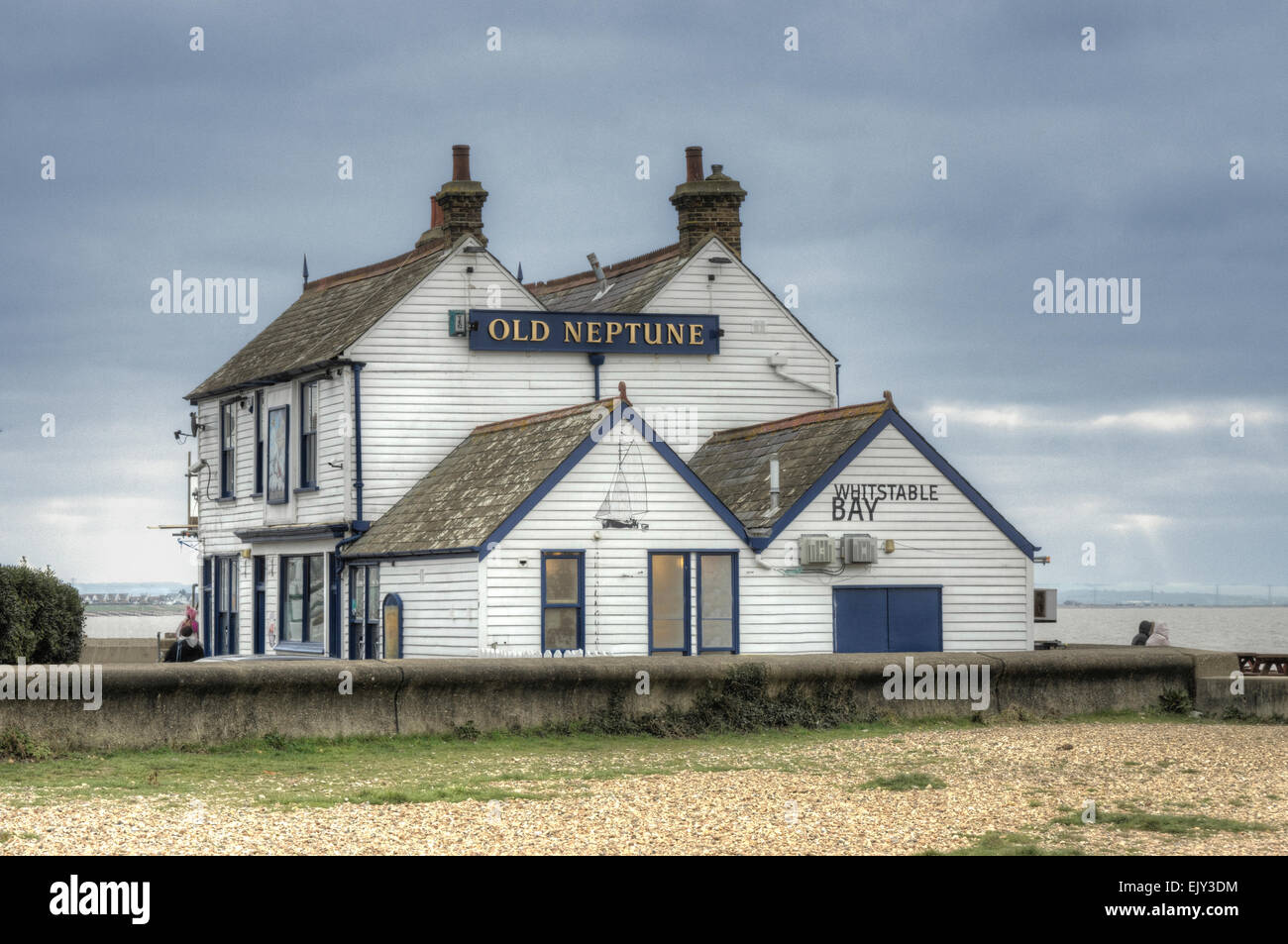 Sea side pub. Pub near beach. Neptune Pub Whitstable. English Pub Stock ...