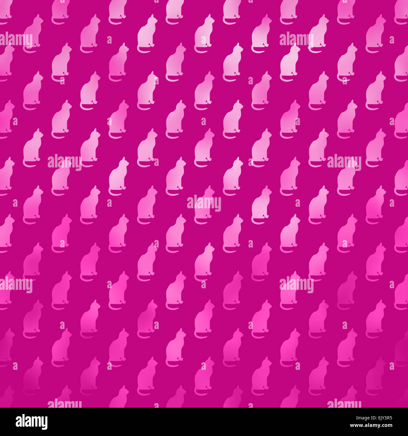 Pink Cat Pattern Faux Foil Metallic Cats Texture Background Stock Photo ...