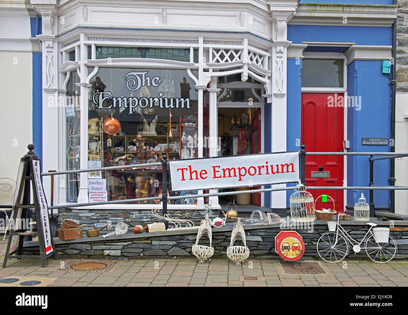 The Emporium, a shop in Machynlleth, Powys, Wales UK Stock Photo - Alamy