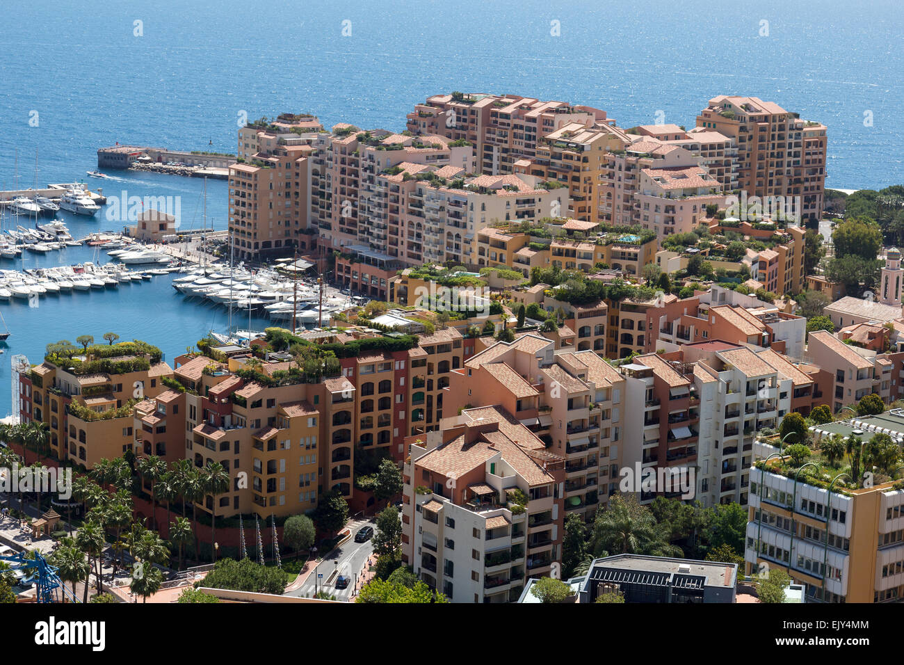 Monaco building roofs Stock Photo - Alamy