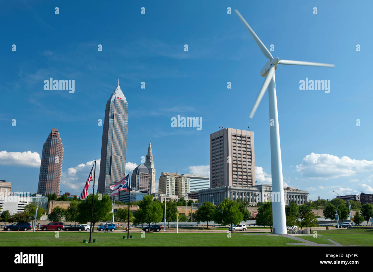 Cleveland Ohio Wind Turbine High Resolution Stock Photography and ...