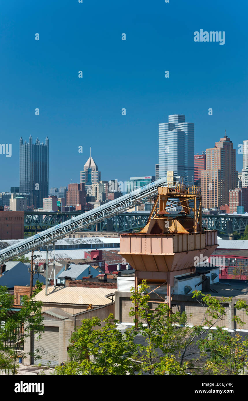 SOUTH SIDE PITTSBURGH SKYLINE PENNSYLVANIA USA Stock Photo - Alamy