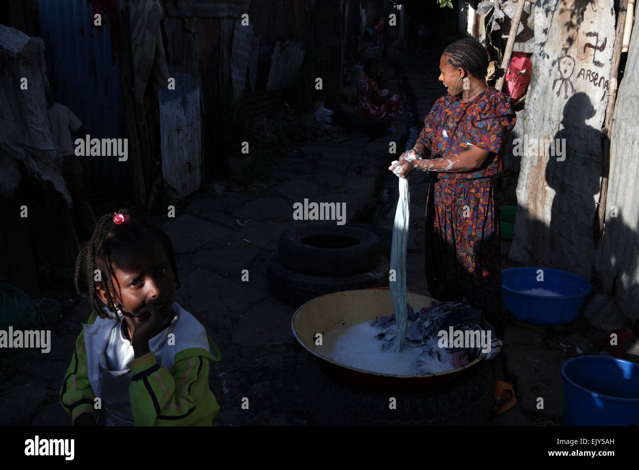 Daily life in Addis Ababa, Ethiopia Stock Photo - Alamy