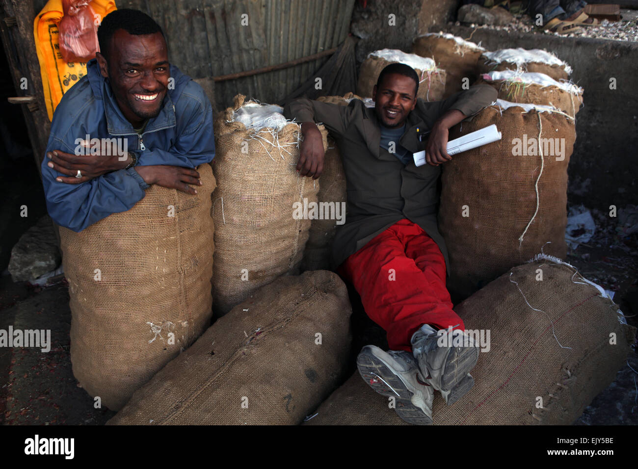 Aid distribution in Hargeysa, Somaliland Stock Photo - Alamy