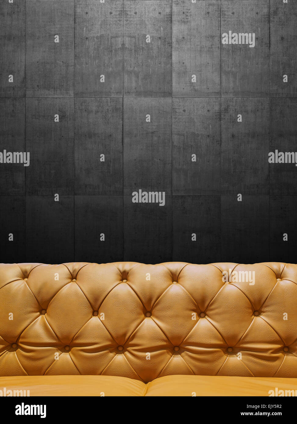 Segment Leather Sofa Upholstery With Copyspace Stock Photo - Alamy