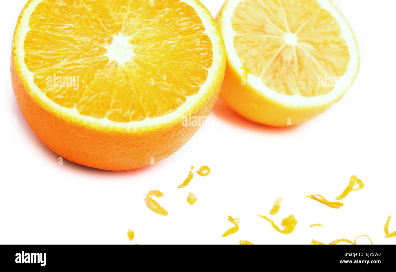 lemon and orange Stock Photo - Alamy