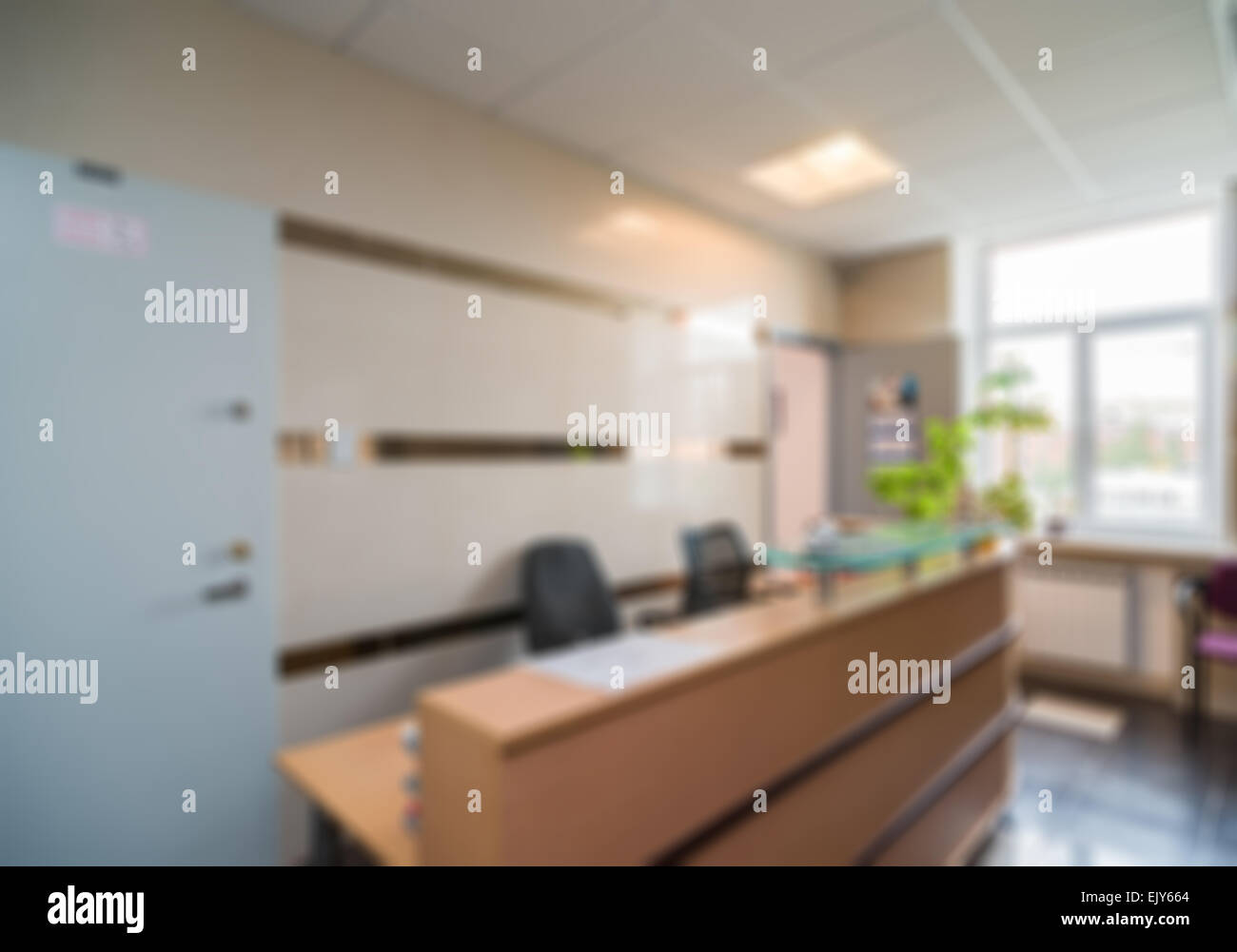 Common generic office building interior blur background Stock Photo - Alamy