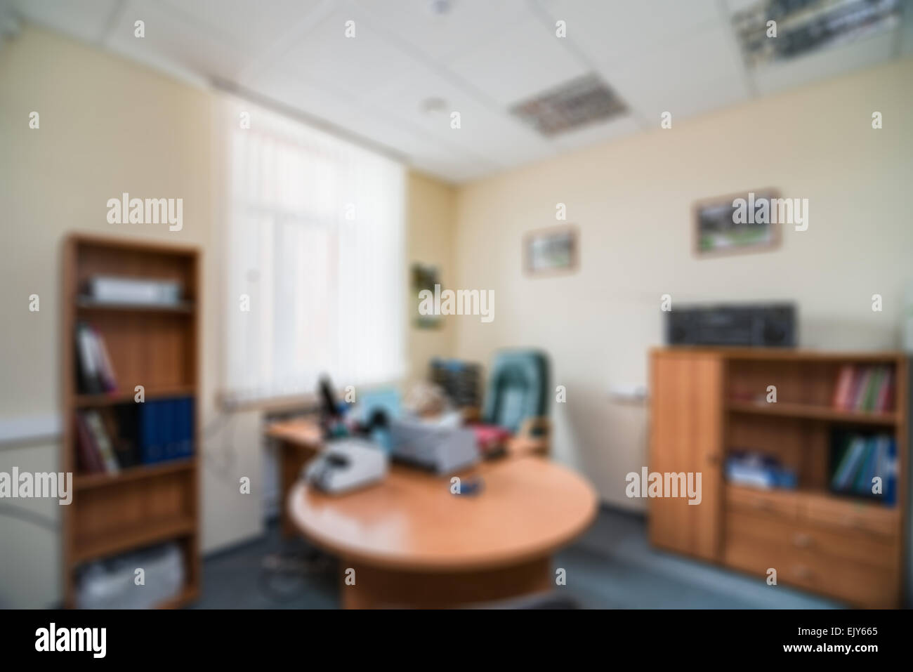 Common generic office building interior blur background Stock Photo - Alamy