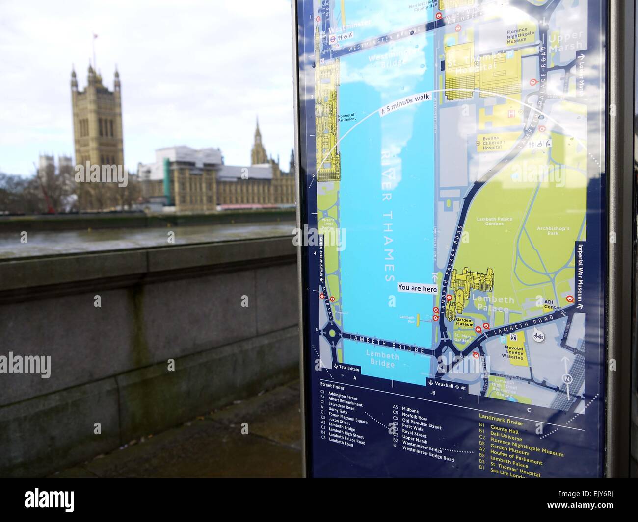 A map showing the houses of parliament in London England. Parliament ...