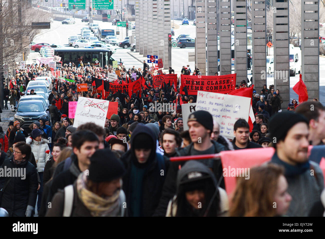Montreal, Canada. 02nd Apr, 2015. Thousands of Students and Unions hit ...