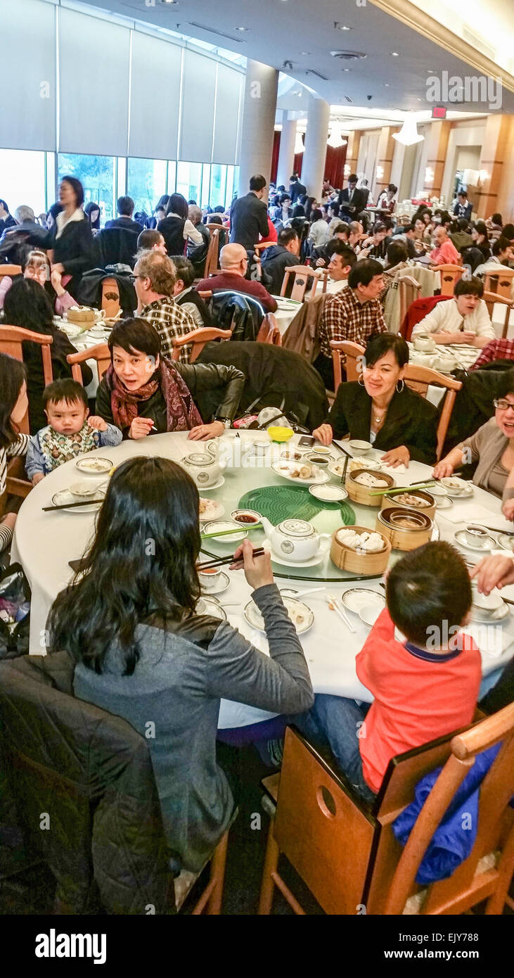 Sunday dim sum "rush hour" at Fisherman's Terrace restaurant in ...