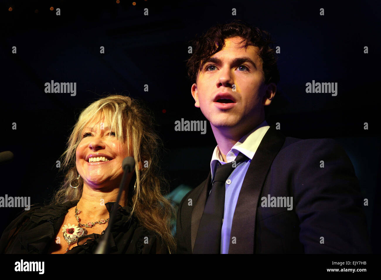 MEN Theatre Awards at the Midland Hotel. Richard Fleeshman and Sue ...