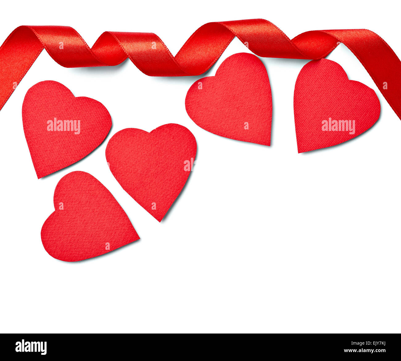 heart shape paper valentines day celebration Stock Photo - Alamy