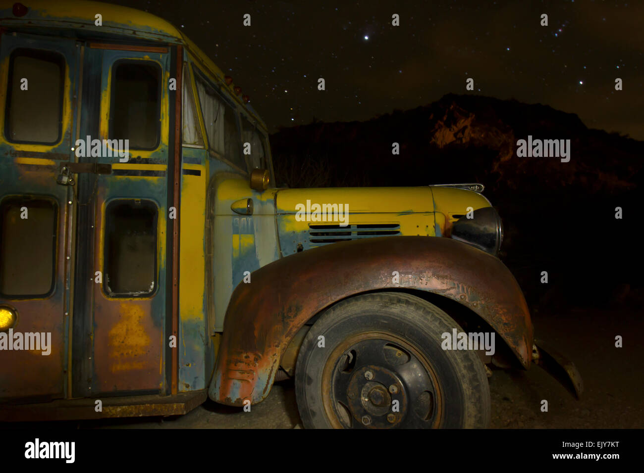 Junk school bus hi-res stock photography and images - Alamy