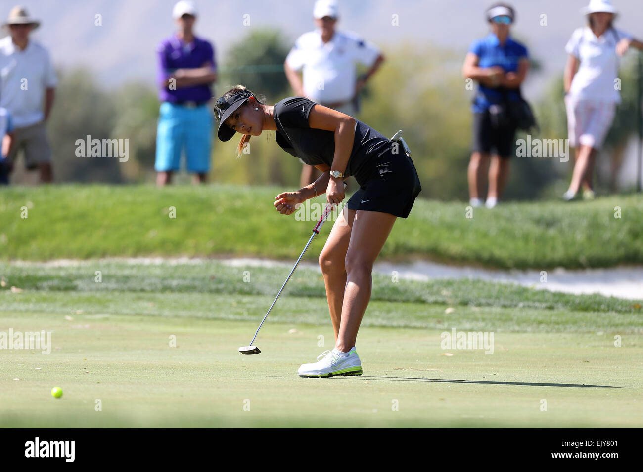 Rancho Mirage, California, USA. 02nd Apr, 2015. Michelle Wie in action during the first round of ...