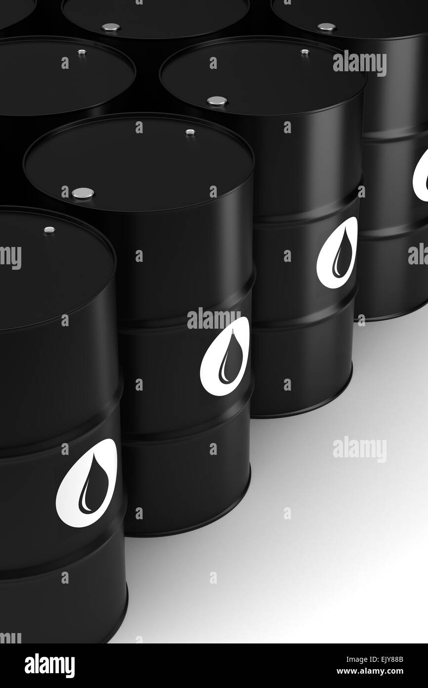 Barrels oil Black and White Stock Photos & Images - Alamy