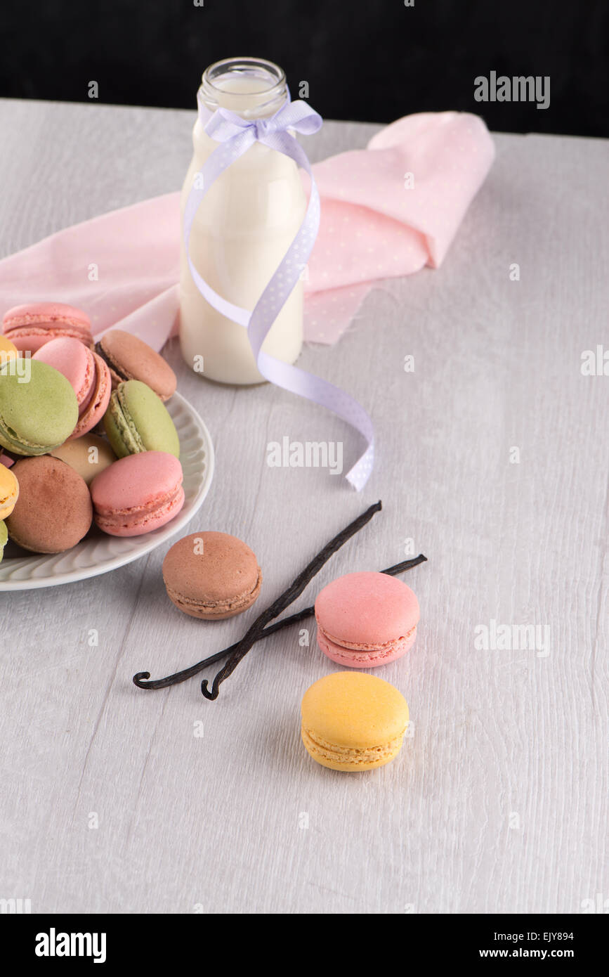 Classic Macarons with Raspberry, Coffee, Chocolate and Pistachios ...