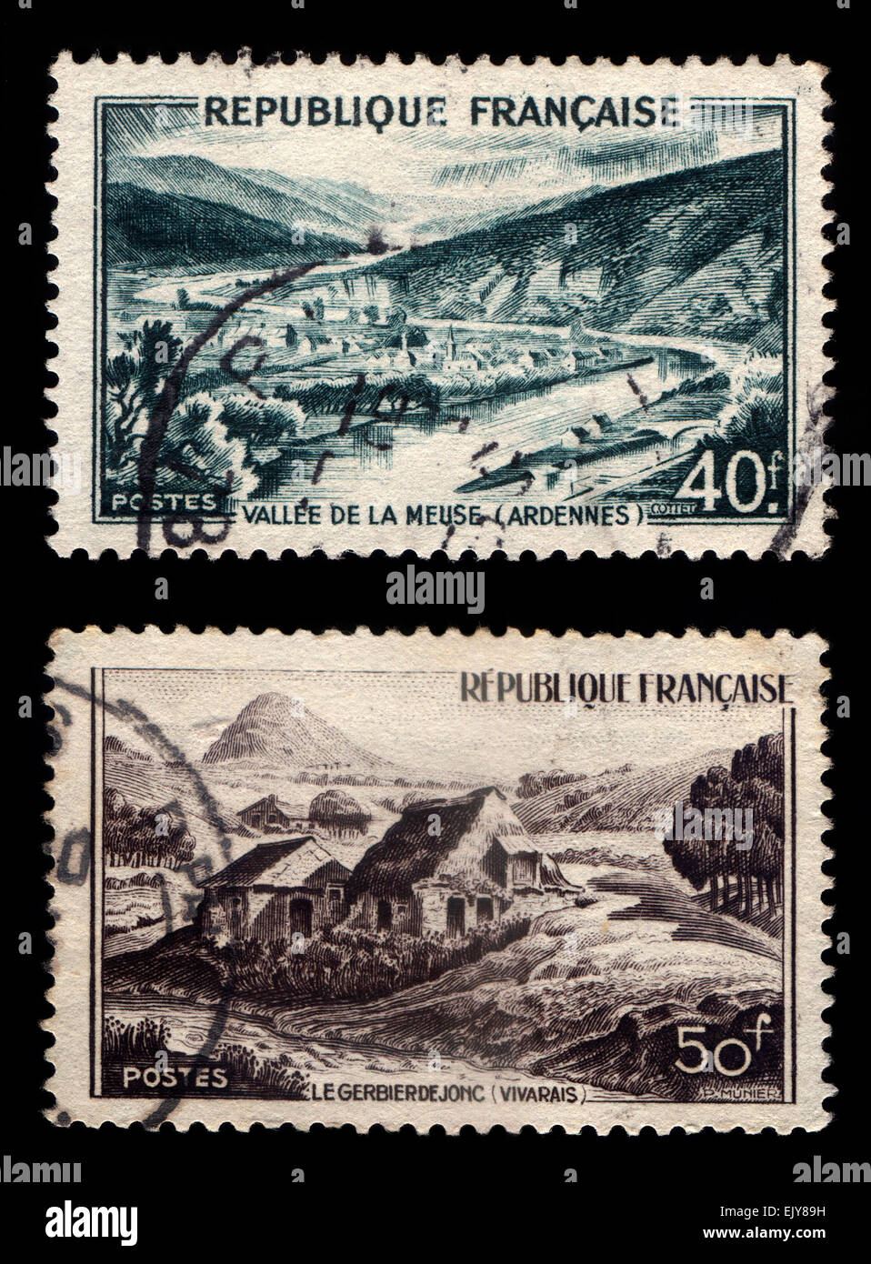 Postage stamp france hi-res stock photography and images - Alamy