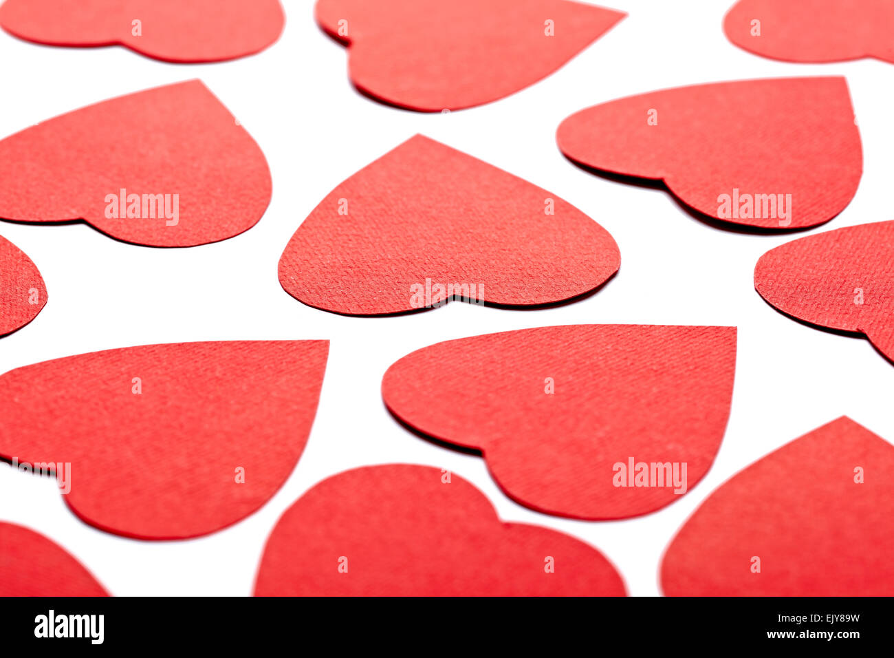 heart shape paper valentines day celebration Stock Photo - Alamy