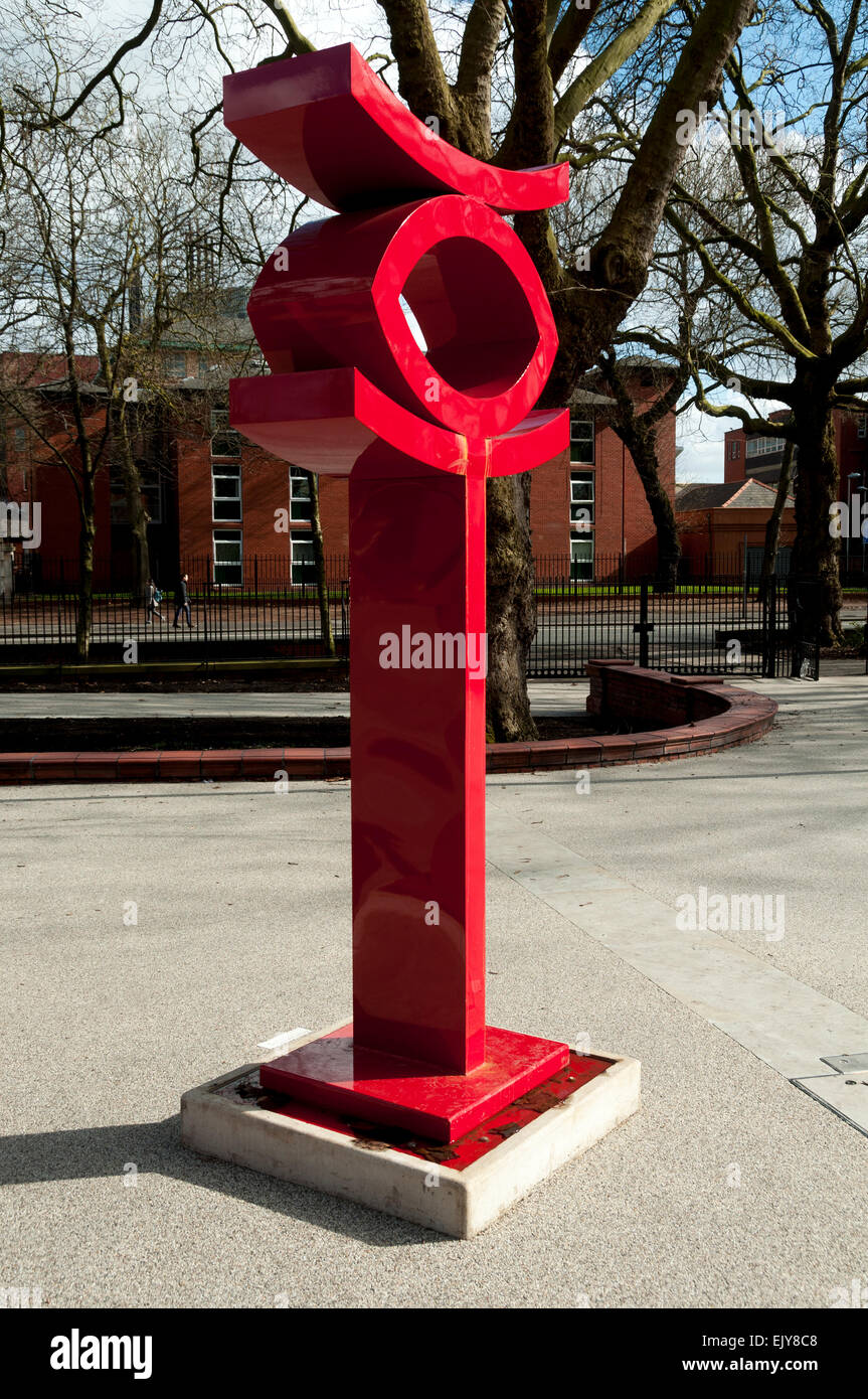 One of the paired 'Terminal' and 'Untitled' sculptures, by Bernard ...