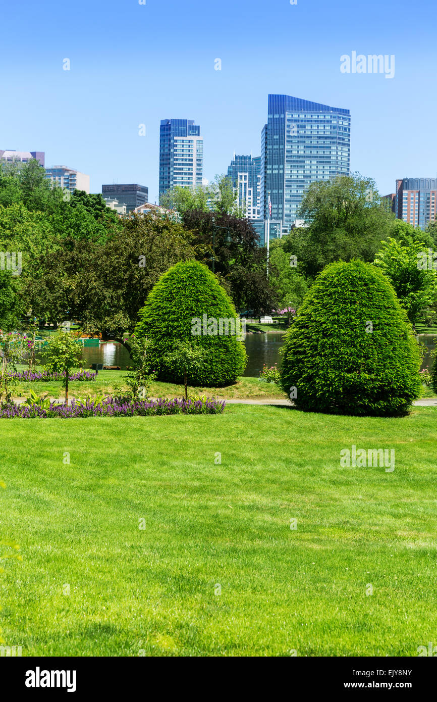 Boston common public gardens hi-res stock photography and images - Alamy