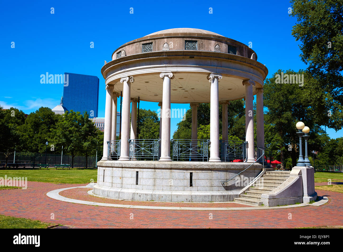 Boston Common Parkman Bandstand in sunlinght at Massachusetts USA Stock Photo - Alamy