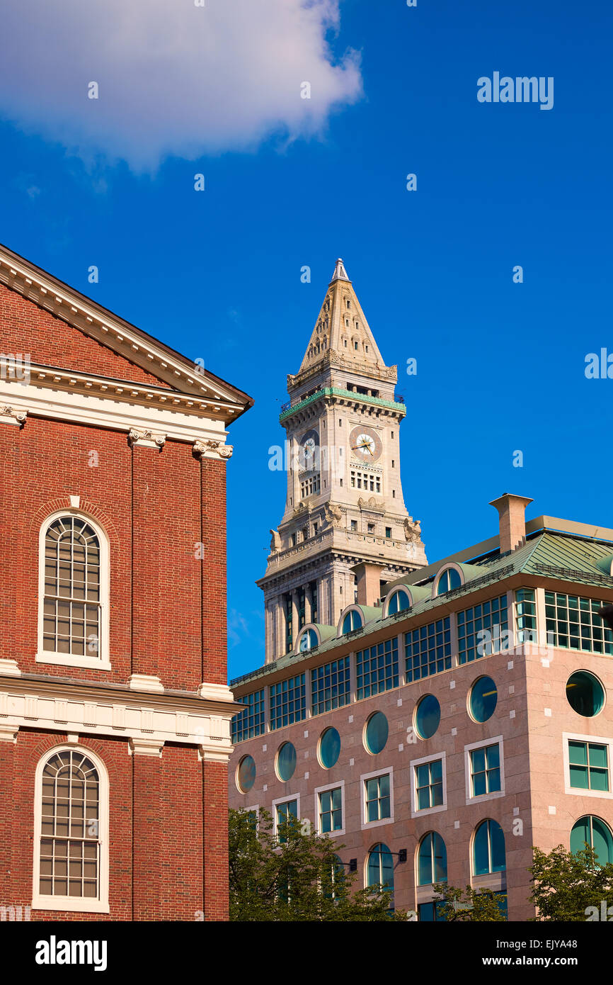 Boston Clock tower Custom House in Massachusetts USA Stock Photo - Alamy