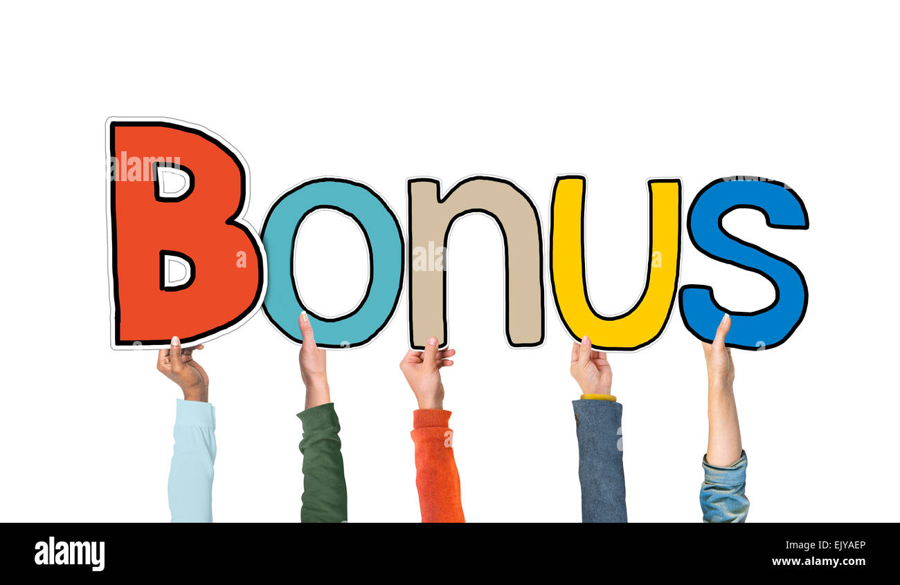 Bonus cash word hi-res stock photography and images - Alamy