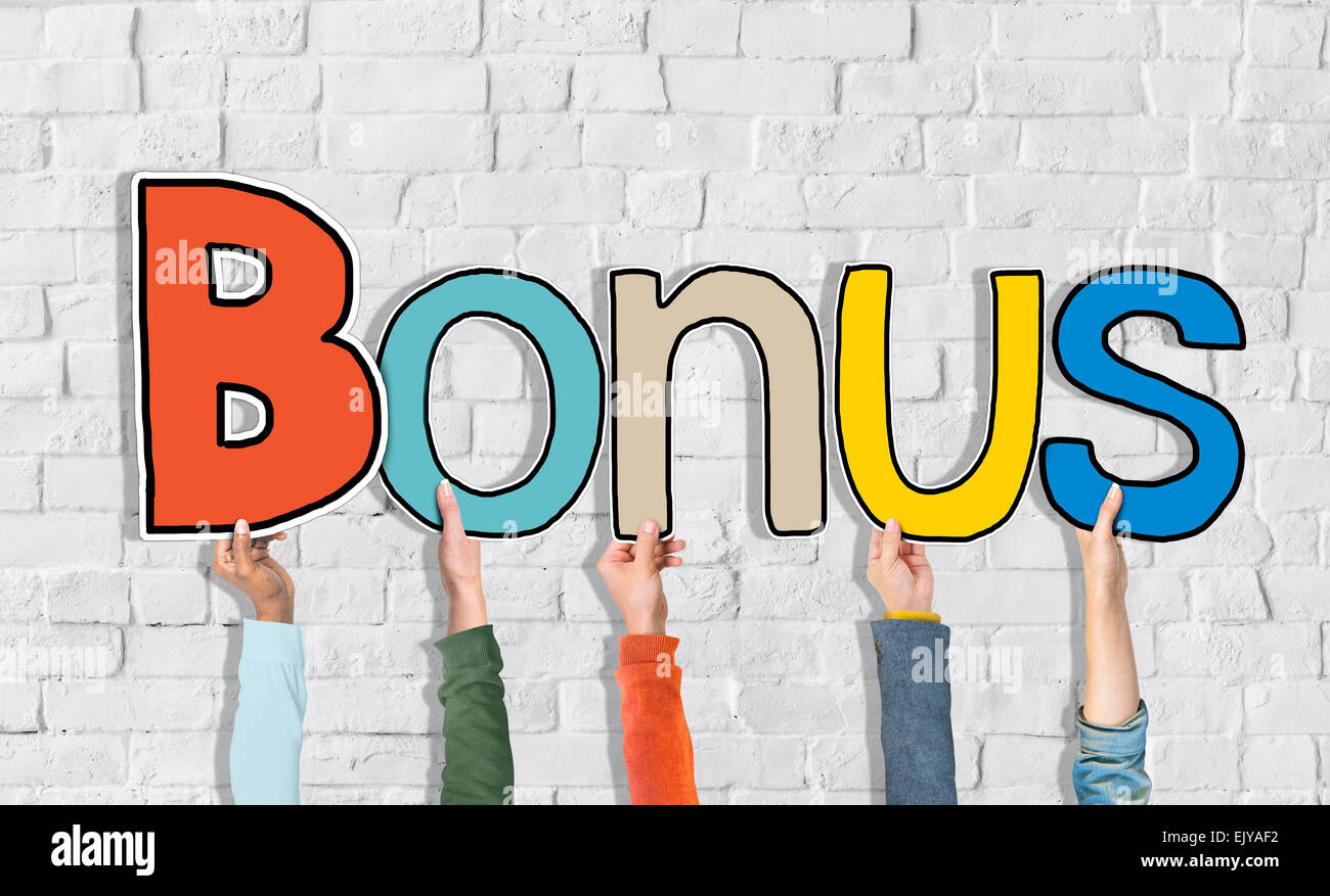 Bonus Cash Word High Resolution Stock Photography and Images - Alamy