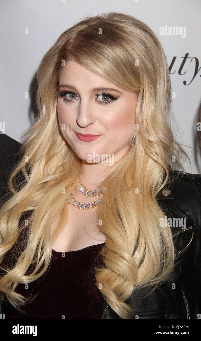 New York, New York, USA. 2nd Apr, 2015. Pop singer MEGHAN TRAINER ...