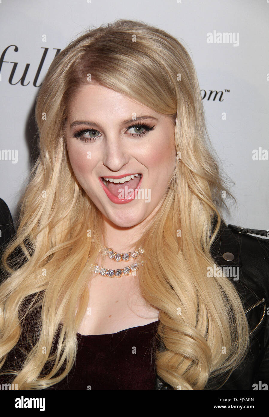 New York, New York, USA. 2nd Apr, 2015. Pop singer MEGHAN TRAINER ...