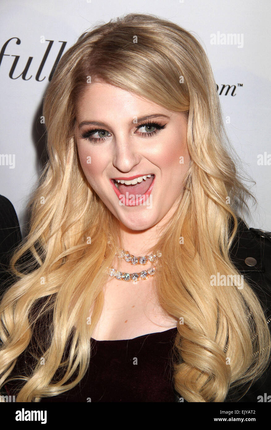 New York, New York, USA. 2nd Apr, 2015. Pop singer MEGHAN TRAINER ...