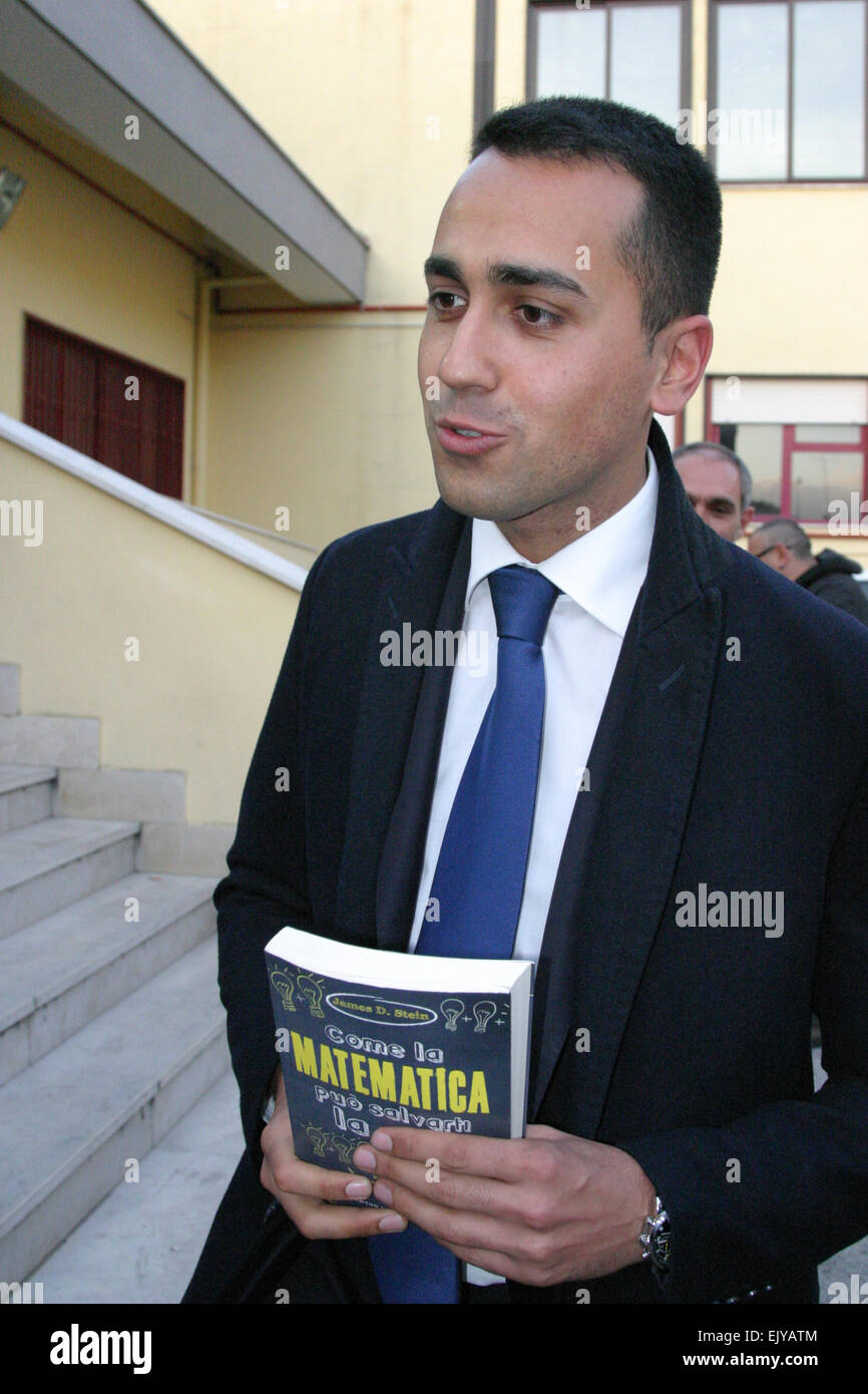 Casoria, Italy. 02nd Apr, 2015. Workers of Alenia Aermacchi Capodichino ...