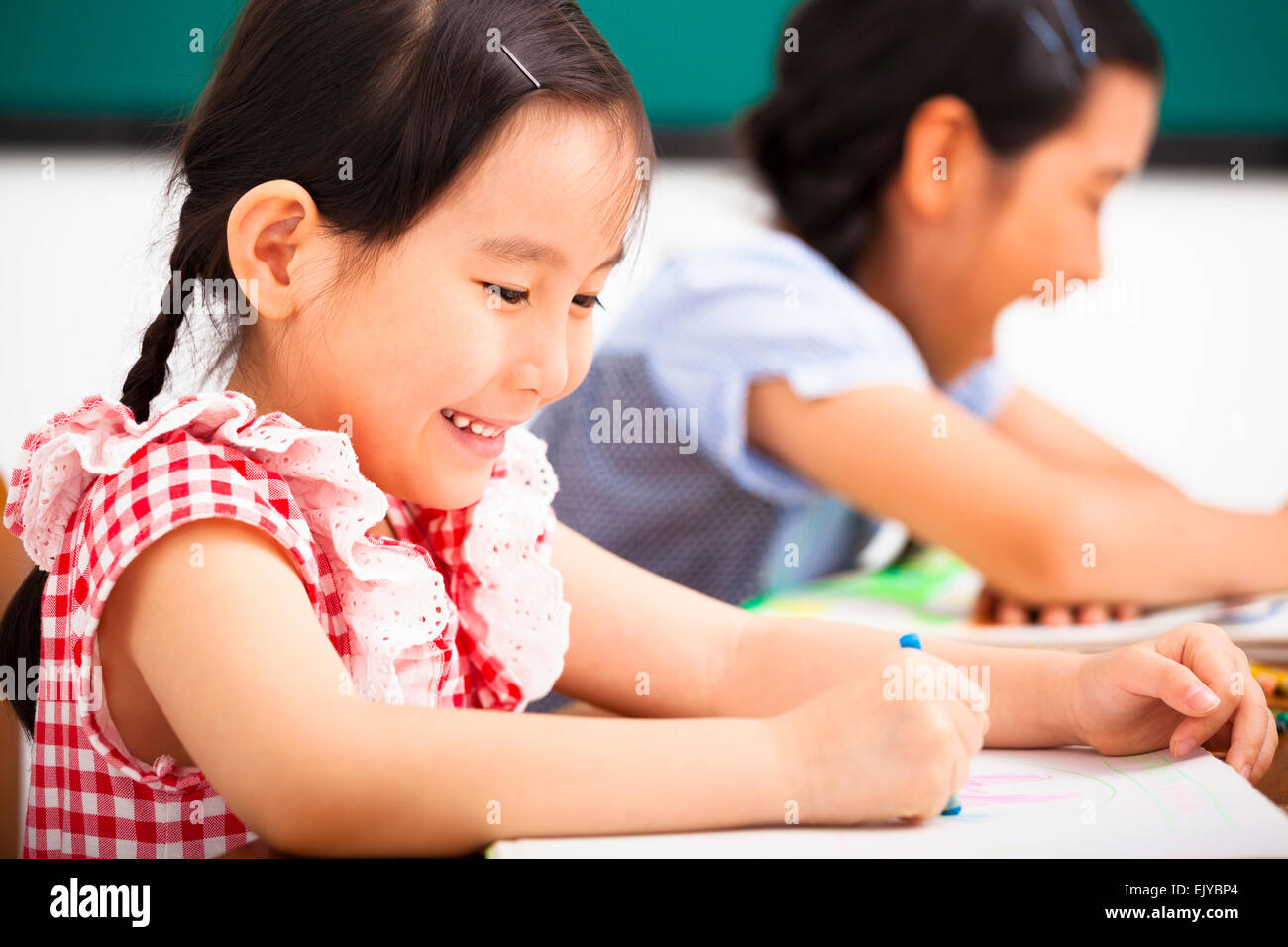 happy children in the classroom Stock Photo - Alamy