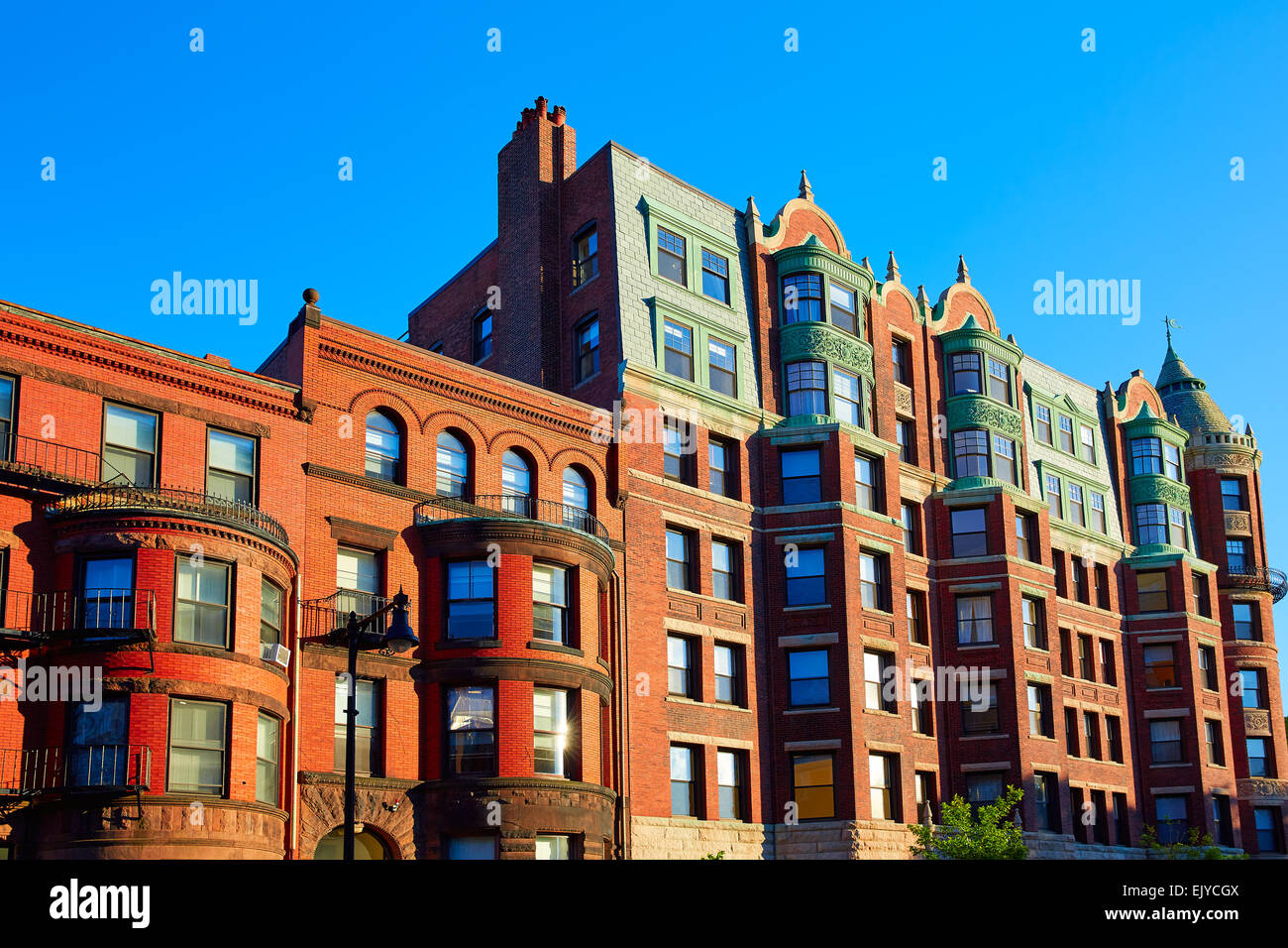 Boston Massachusetts brick wall buidings cityscape in USA Stock Photo ...