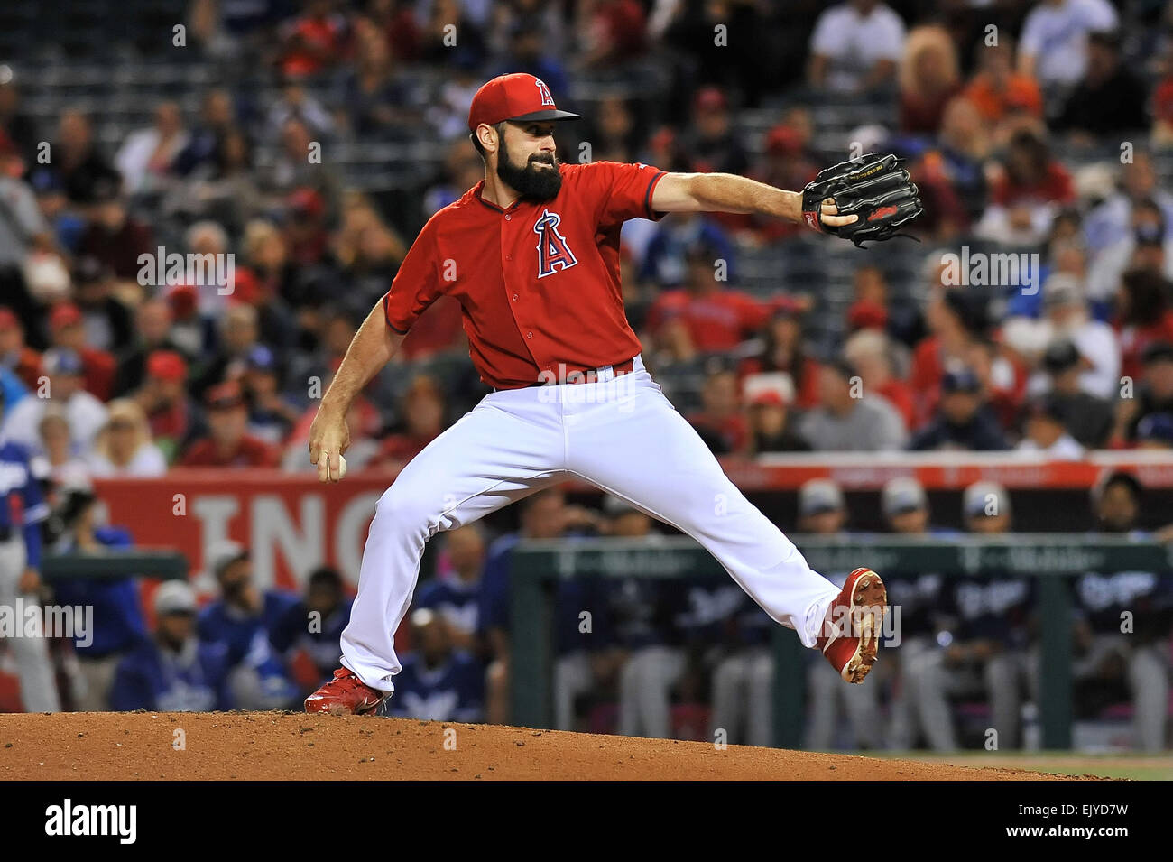Anaheim, CA, USA. 2nd Apr, 2015. Los Angeles Angels relief pitcher Matt ...