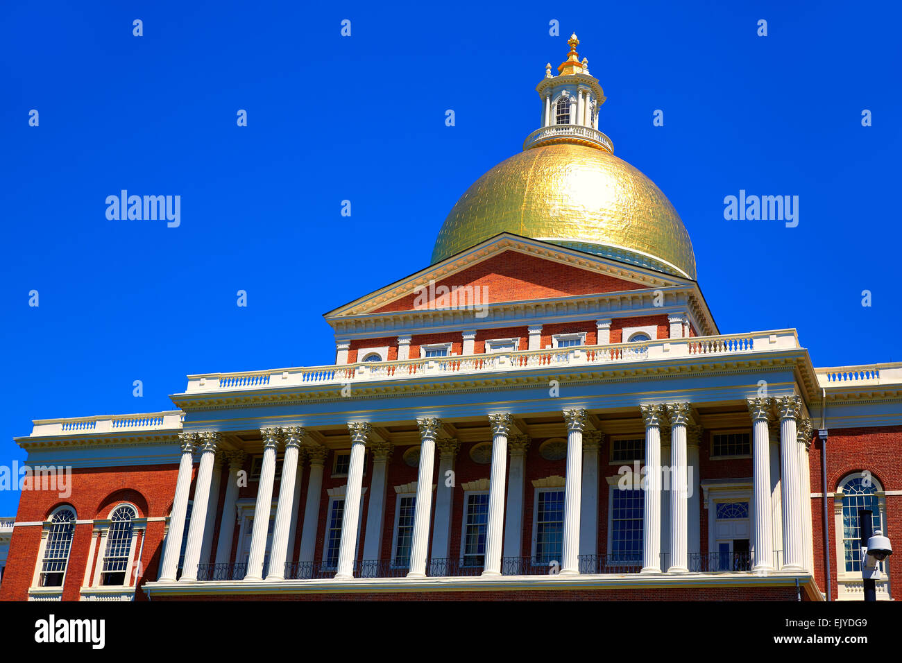 Boston Massachusetts State House golden dome in USA Stock Photo - Alamy