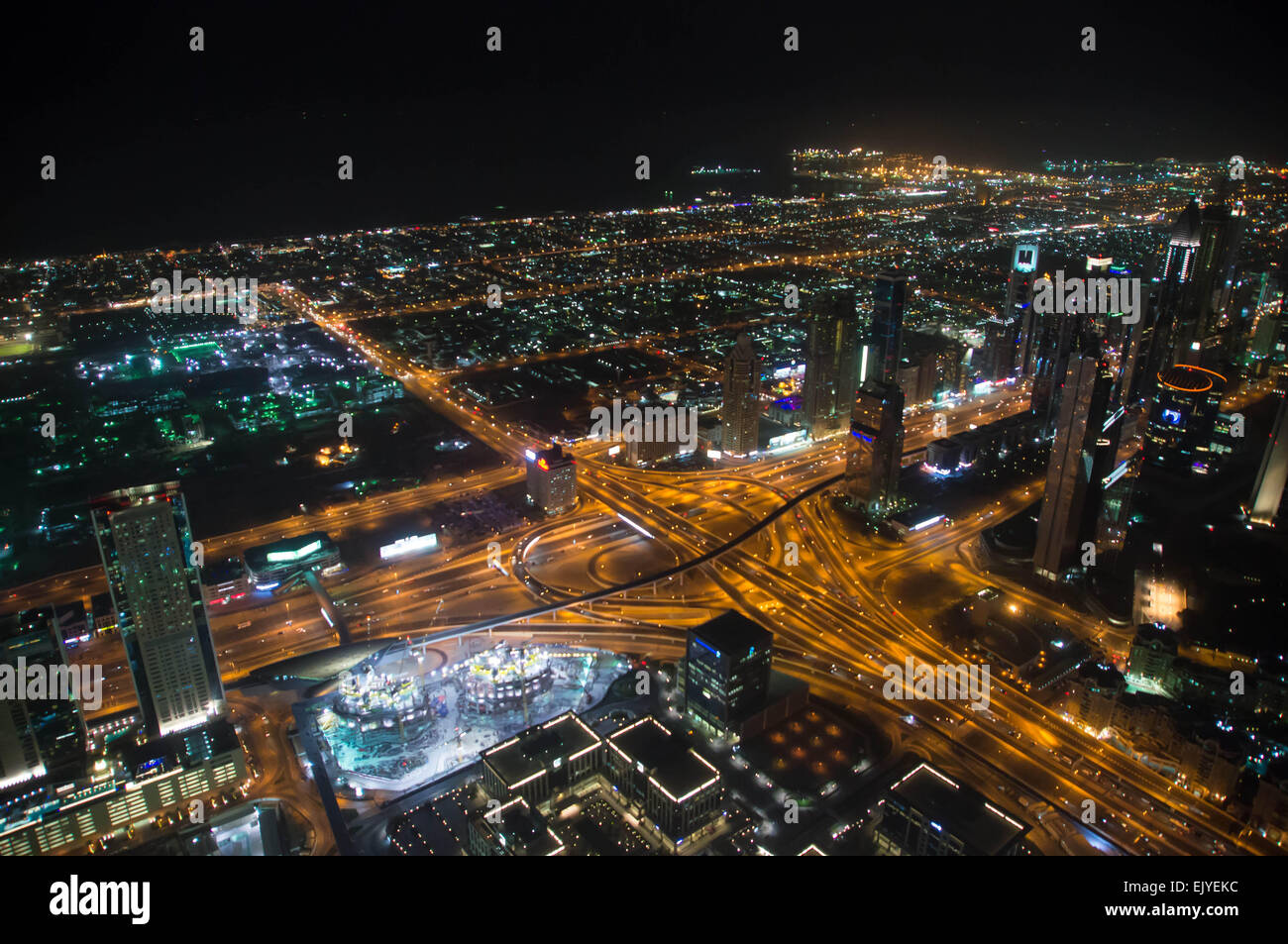 Night Dubai, United Arab Emirates Stock Photo - Alamy
