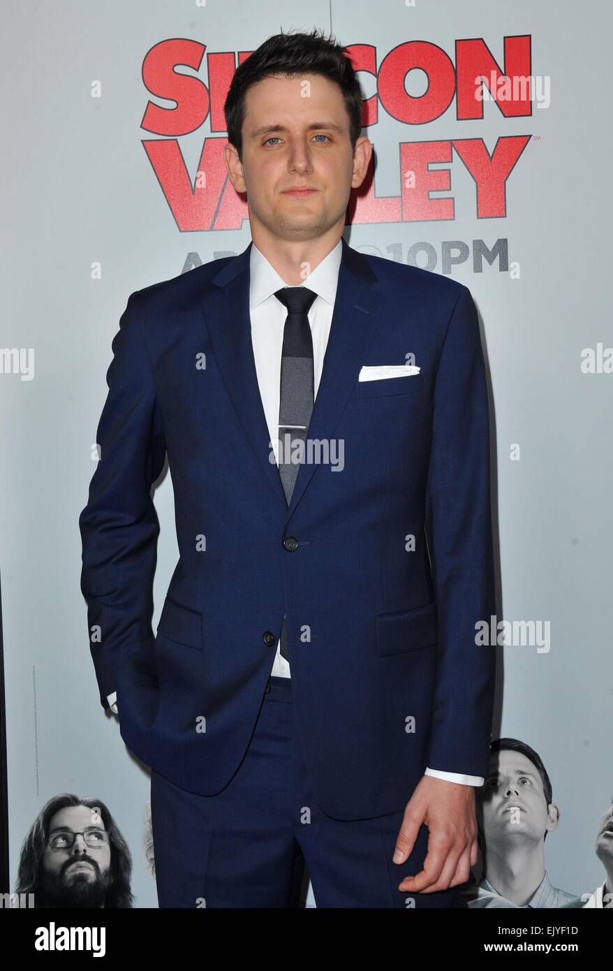 Los Angeles, CA, USA. 2nd Apr, 2015. Zach Wood at arrivals for SILICON ...