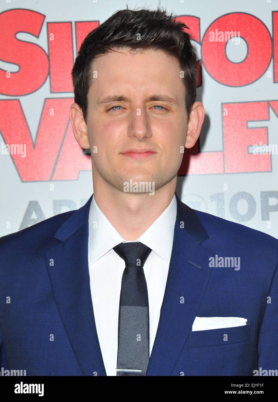 Los Angeles, CA, USA. 2nd Apr, 2015. Zach Wood at arrivals for SILICON ...
