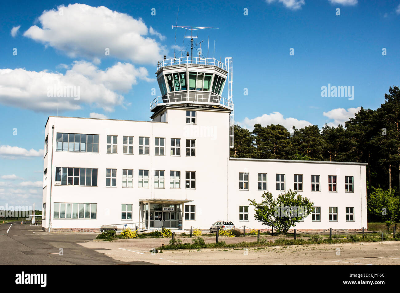 Luftwaffe airport control tower at Gatow in Berlin, Germany -- now ...